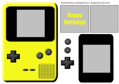 Retro Games Console - Yellow - CUP357176_1763 | Craftsuprint