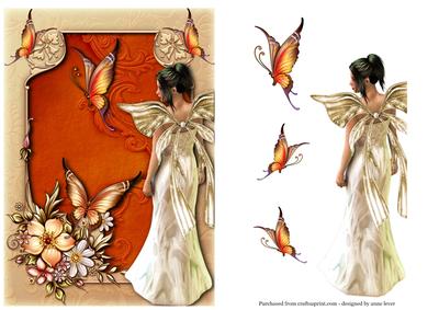 Golden Fae & Butterflies - CUP363144_1763 | Craftsuprint
