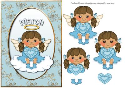 Birthstone Angel - March - Aquamarine - Blue - CUP372620_1763 ...