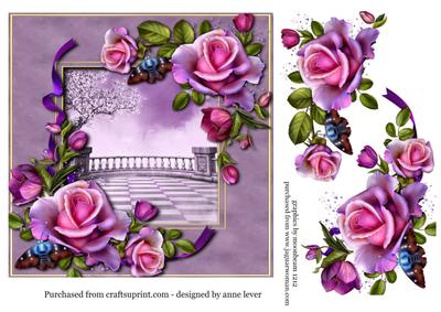 Gorgeous Romantica Roses Square Topper - CUP396753_1763 | Craftsuprint
