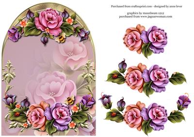 Enchanted Garden Arched Topper + Decoupage - CUP406829_1763 | Craftsuprint