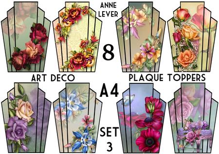 8 A4 Art Deco Floral Plaques Bumper Kit Set 3 - CUP466366_1763 ...