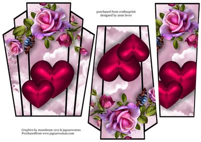 Art Deco Hearts & Flowers - Romantica Roses - CUP492606_1763 | Craftsuprint