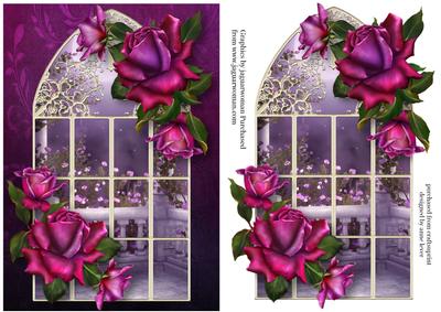 Enchanted Twilight Roses Window & Extra Plaque - CUP495966_1763 ...