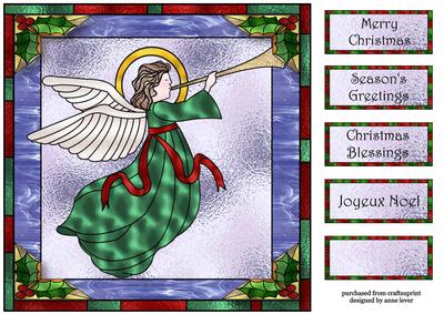 Stained Glass Christmas - Angel - CUP568555_1763 | Craftsuprint