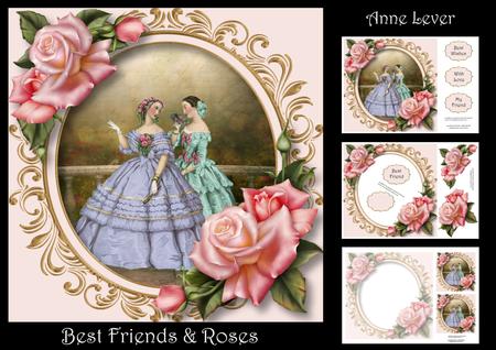 Best Friends & Roses - CUP617596_1763 | Craftsuprint