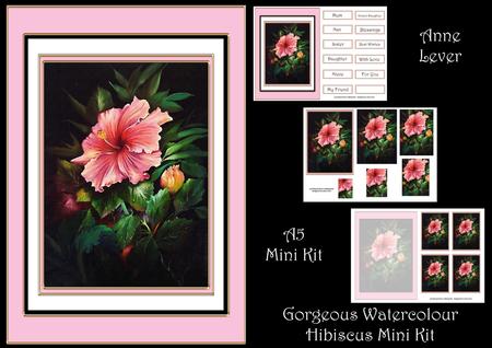 Gorgeous Painted Hibiscus Mini Kit - CUP621287_1763 | Craftsuprint