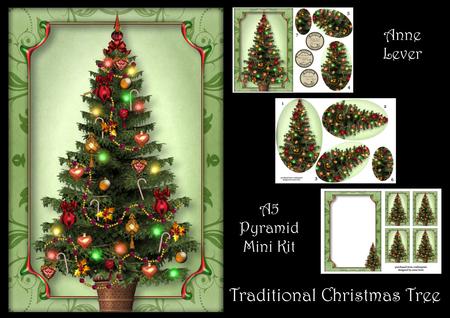 Traditional Christmas Tree Pyramid Mini Kit - CUP627190_1763 | Craftsuprint