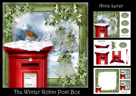 The Winter Robin Post Box - CUP645431_1763 | Craftsuprint