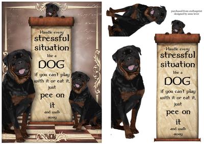 Handle Every Stressful Situation Like a Dog - rottweiller - CUP646388 ...