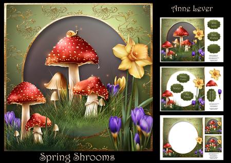 Spring Shrooms - CUP663684_1763 | Craftsuprint