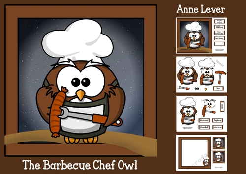 The Barbecue Chef Owl - CUP713202_1763 | Craftsuprint