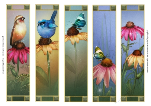 Beautiful Bookmarks - Birds & Butterflies - CUP778243_1763 | Craftsuprint