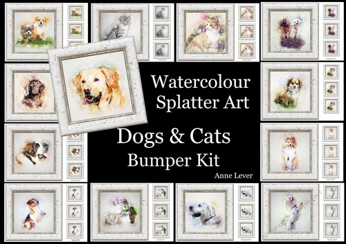 Watercolour Splatter Art - Dogs & Cats - Exclusive Bumper Kit ...