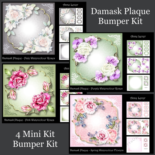 Damask Plaque Bumper Kit - CUP868304_1763 | Craftsuprint