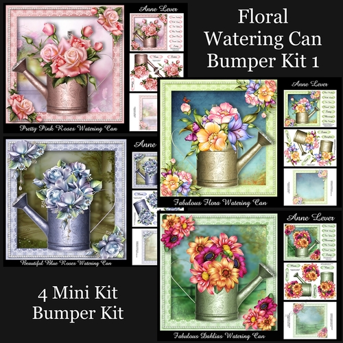 Floral Watering Can Bumper Kit 1 - CUP879403_1763 | Craftsuprint