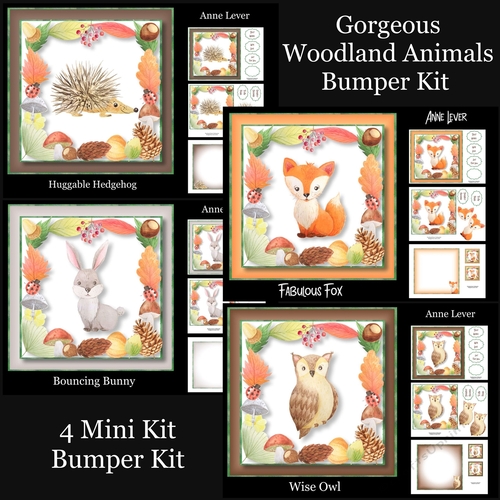 Gorgeous Woodland Animals Bumper Kit - CUP883672_1763 | Craftsuprint