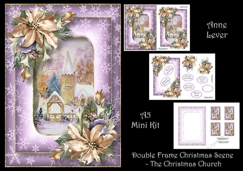 Double Frame Christmas Scene - The Christmas Church - CUP901510_1763 ...