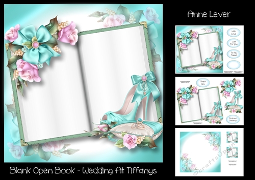 Blank Open Book - Wedding At Tiffanys - CUP913636_1763 | Craftsuprint