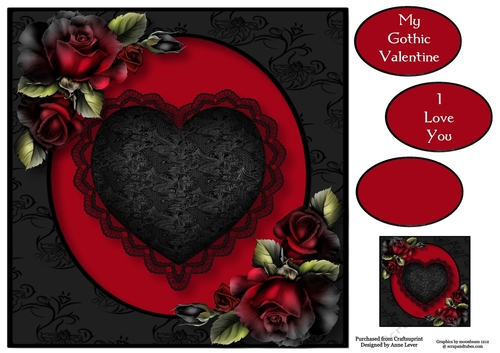 My Gothic Valentine 8x8 - CUP934894_1763 | Craftsuprint
