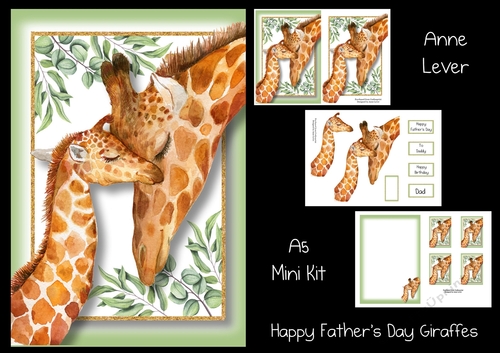 Happy Fathers Day Giraffes - CUP970714_1763 | Craftsuprint