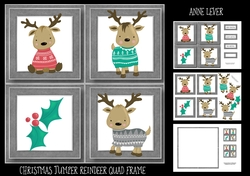 Christmas Jumper Reindeer Quad Frame - Photo by Linda Short