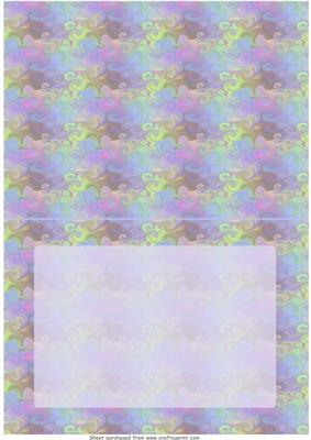 Multi Coloured Swirl Insert - CUP108317_822 | Craftsuprint