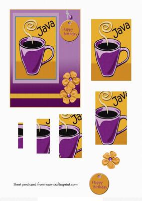 Java Birthday Topper with Pyramid - CUP134155_822 | Craftsuprint
