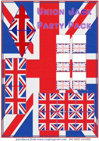 Union Jack Party Pack - CUP201430_822 | Craftsuprint