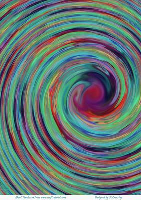 Multi Coloured Swirl Background Sheet 3 - CUP224534_822 | Craftsuprint