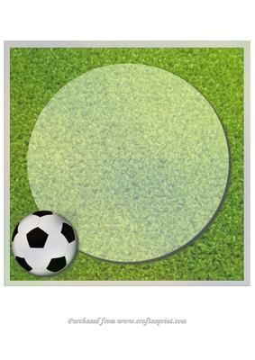 8x8 Football on Grass Insert - CUP334682_822 | Craftsuprint