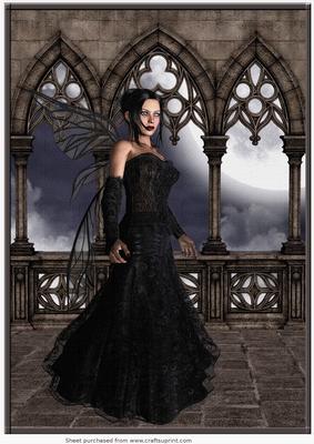 Gothic Faerie Scene A4 - CUP335348_822 | Craftsuprint