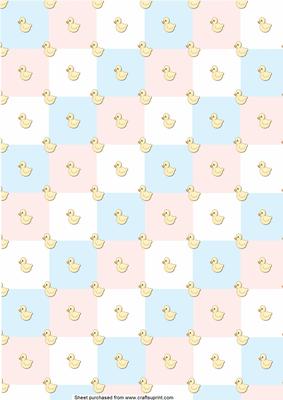 Rubber Duck Backing Paper - CUP89020_822 | Craftsuprint