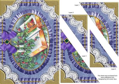 Holly Book Duo Corner A5 Stacker - CUP105885_10 | Craftsuprint