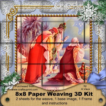 We 3 Kings 3D Paper Weaving Kit - CUP137206_10 | Craftsuprint