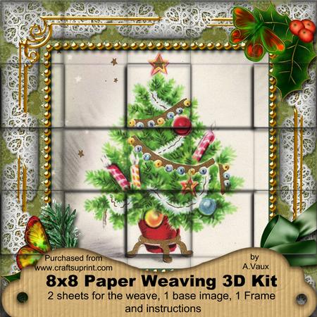 The Tree Holly 3D Paper Weaving Kit - CUP137248_10 | Craftsuprint