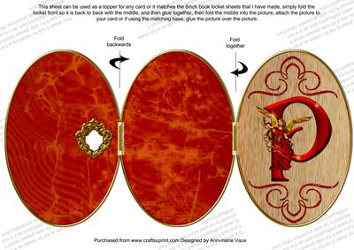 Christmas Toy Initial P Locket Topper - CUP150704_10 | Craftsuprint