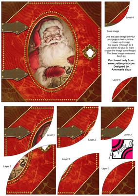 Father Christmas Book 6 Inch Duo Corner Stack Card Front - CUP151397_10 ...