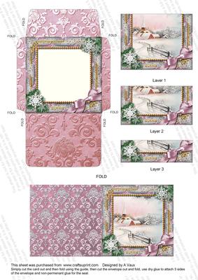 Snow Village Snow Mini Card Envelope Bottom Stacker Aio - CUP152062_10 ...