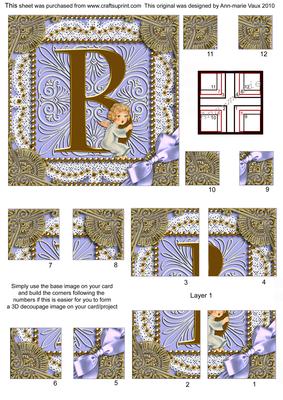 Angel B Monogram All 4 Corner Stacker Card Front - CUP154802_10 ...