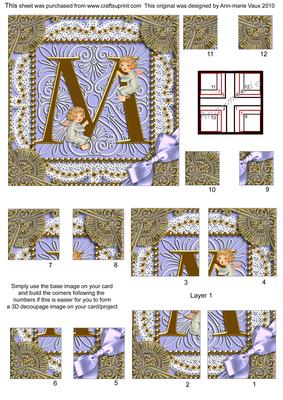Angel m Monogram All 4 Corner Stacker Card Front - CUP154816_10 ...