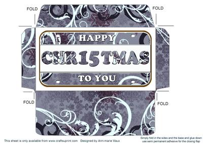Blue Fancy Happy Christmas Number Plate Envelope - CUP158338_10 ...