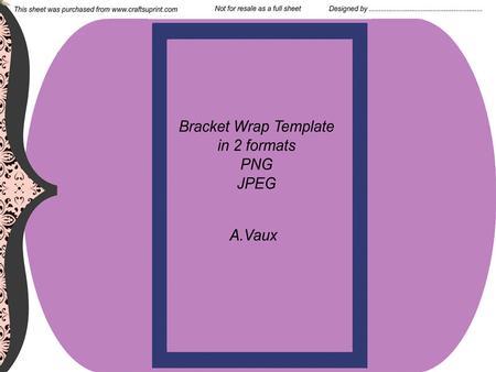 Bracket Card Template Kit for Sheet - CUP182666_10 | Craftsuprint