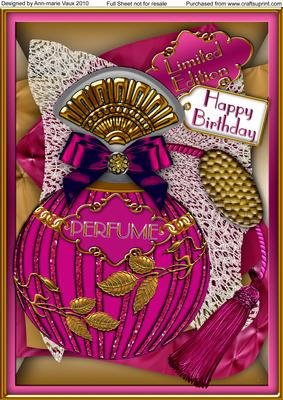 Pink Sapphire Birthday Perfume A4 Picture Sheet - CUP189167_10 ...