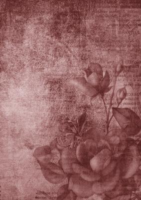 Vintage Tea Rose Smokey Pink A4 Backing Paper - CUP231002_10 | Craftsuprint