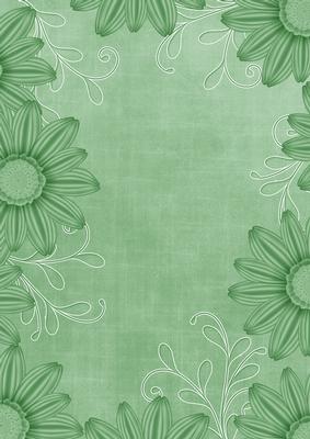 Daisy Edge Mint Green Linen A4 Backing Paper - CUP240423_10 | Craftsuprint