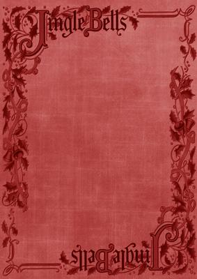 Dark Red Jingle Bells Christmas A4 Backing Paper - CUP257639_10 ...