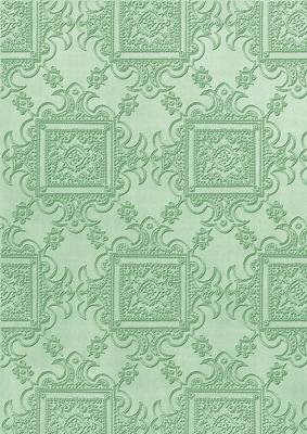 Mint Green Embossed Pattern A4 Backing Paper - CUP258035_10 | Craftsuprint