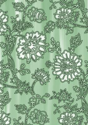 Mint Green Painted Mini Floral Wallpaper A4 Backing Paper - CUP263868 ...