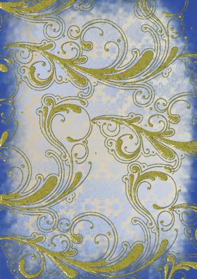 Christmas Blue Bauble Swirl Backing Paper - CUP26775_10 | Craftsuprint